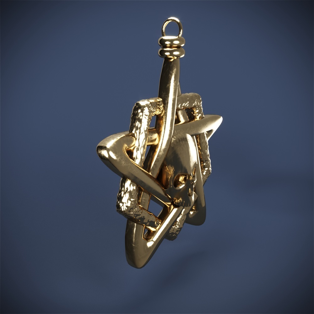 Free STL file Skull(Pendant for good luck)・3D printer design to ...