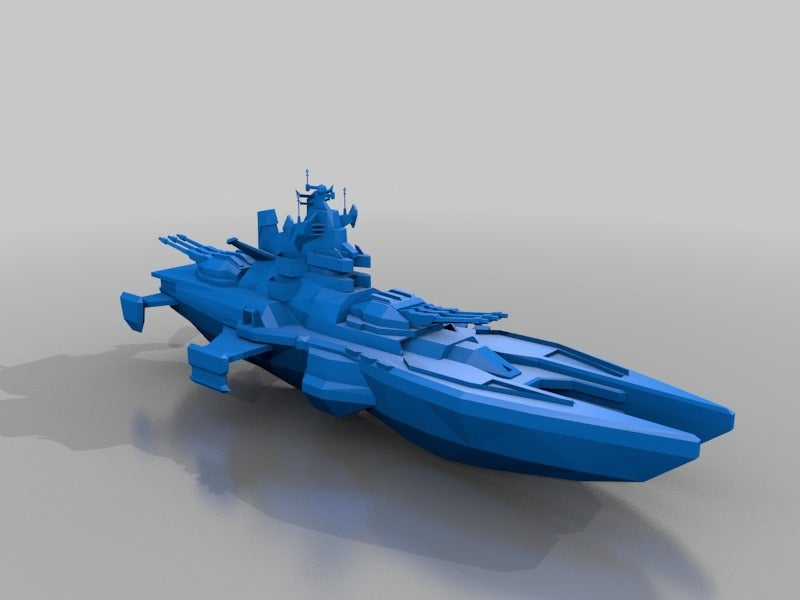 Free STL file Shogun_Battleship_Red_Alert_3・Template to download and 3D ...