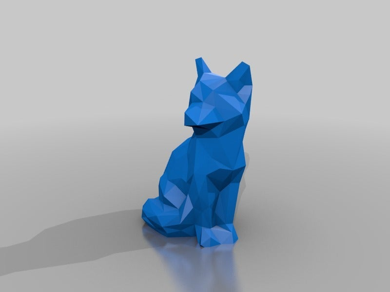 Free STL file Low Poly Fox・3D printer model to download・Cults