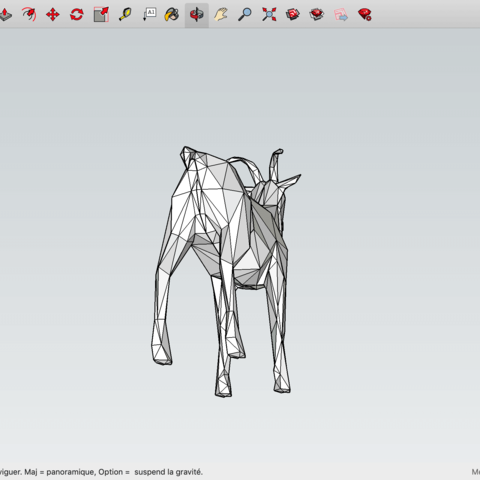 Download free 3D printer designs Low Poly Goat ・ Cults
