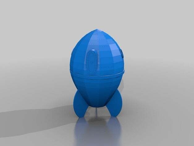 Free STL file Wallace_s_Rocketship・3D printable model to download・Cults