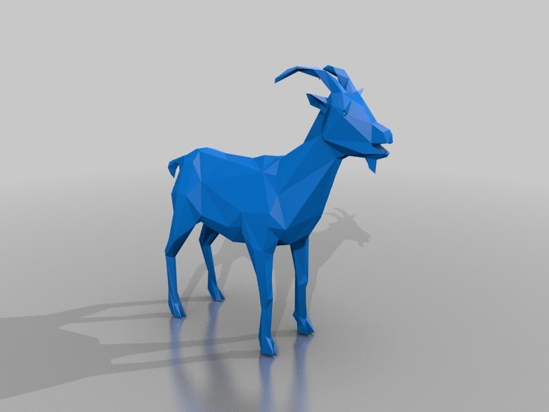Free STL file Low Poly Goat・3D printable model to download・Cults