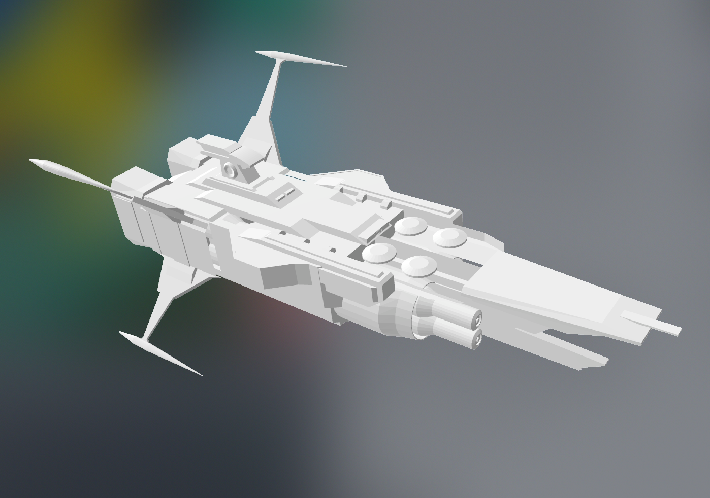 Free STL file SpaceShip・3D print design to download・Cults