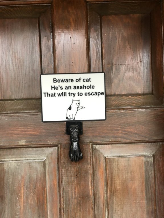 Download free STL file Cat Sign • 3D print design ・ Cults