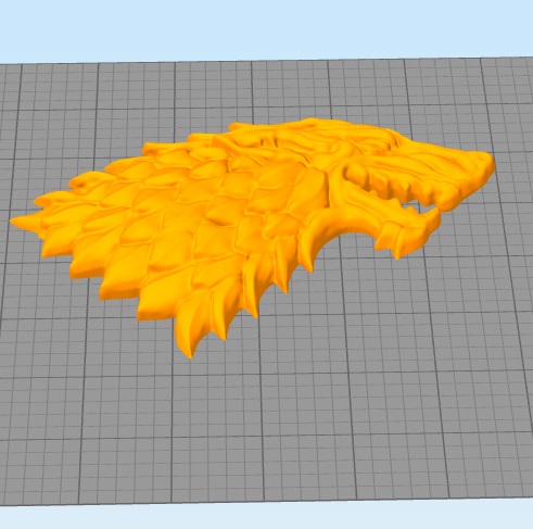 STL file Stark wolf for wall・Model to download and 3D print・Cults