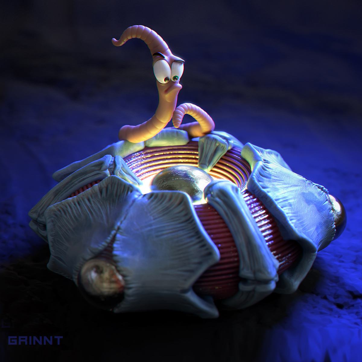 STL-Datei Earthworm Jim and the Guyver unit・Modell für 3D-Drucker zum ...