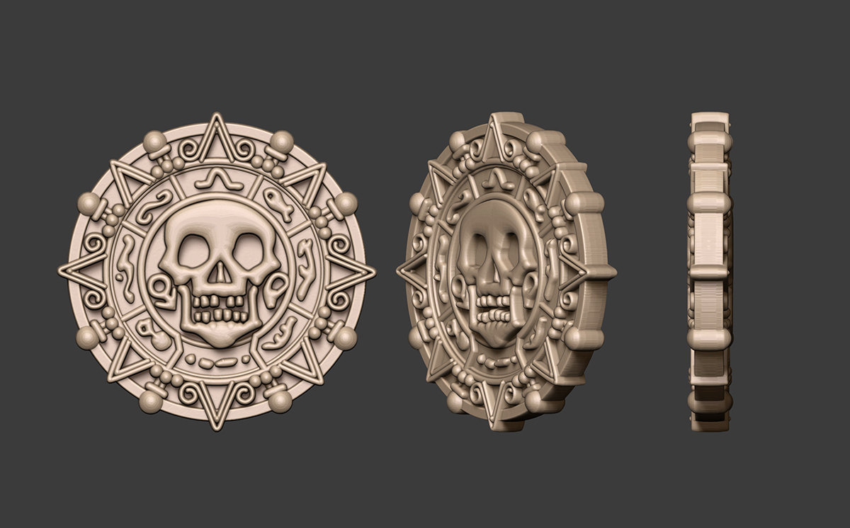 STL file Pirate Coin 🏴‍☠️・3D printing design to download・Cults