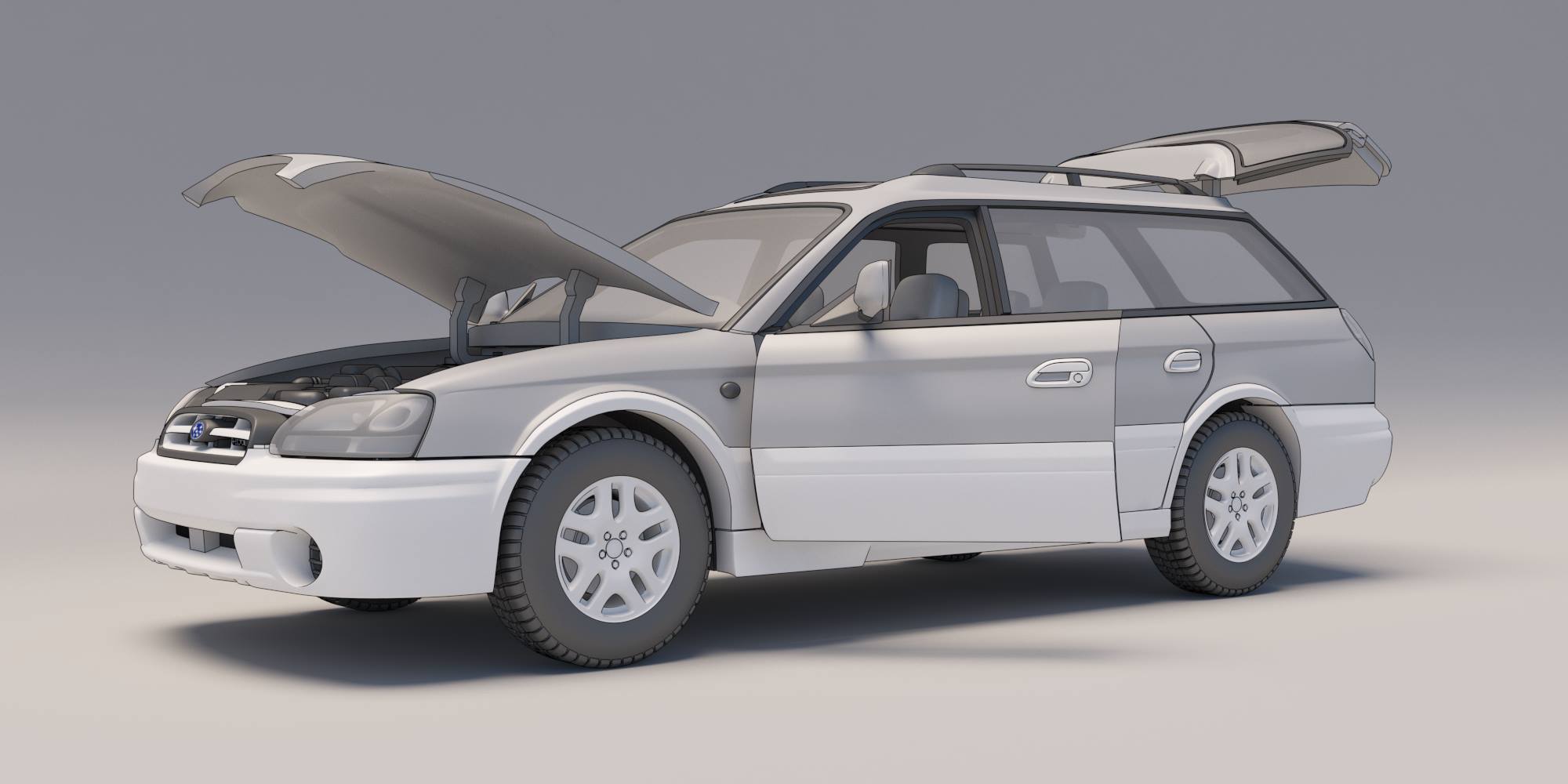 STL file SUBARU OUTBACK B12 WAGON 🎲・3D printer design to download・Cults