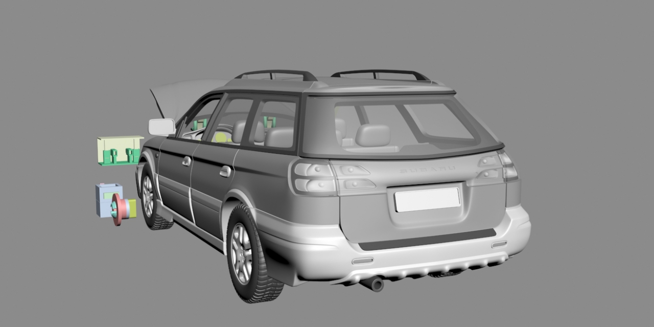 STL file SUBARU OUTBACK B12 WAGON 🎲・3D printer design to download・Cults
