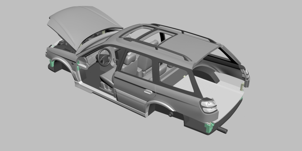 STL file SUBARU OUTBACK B12 WAGON 🎲・3D printer design to download・Cults