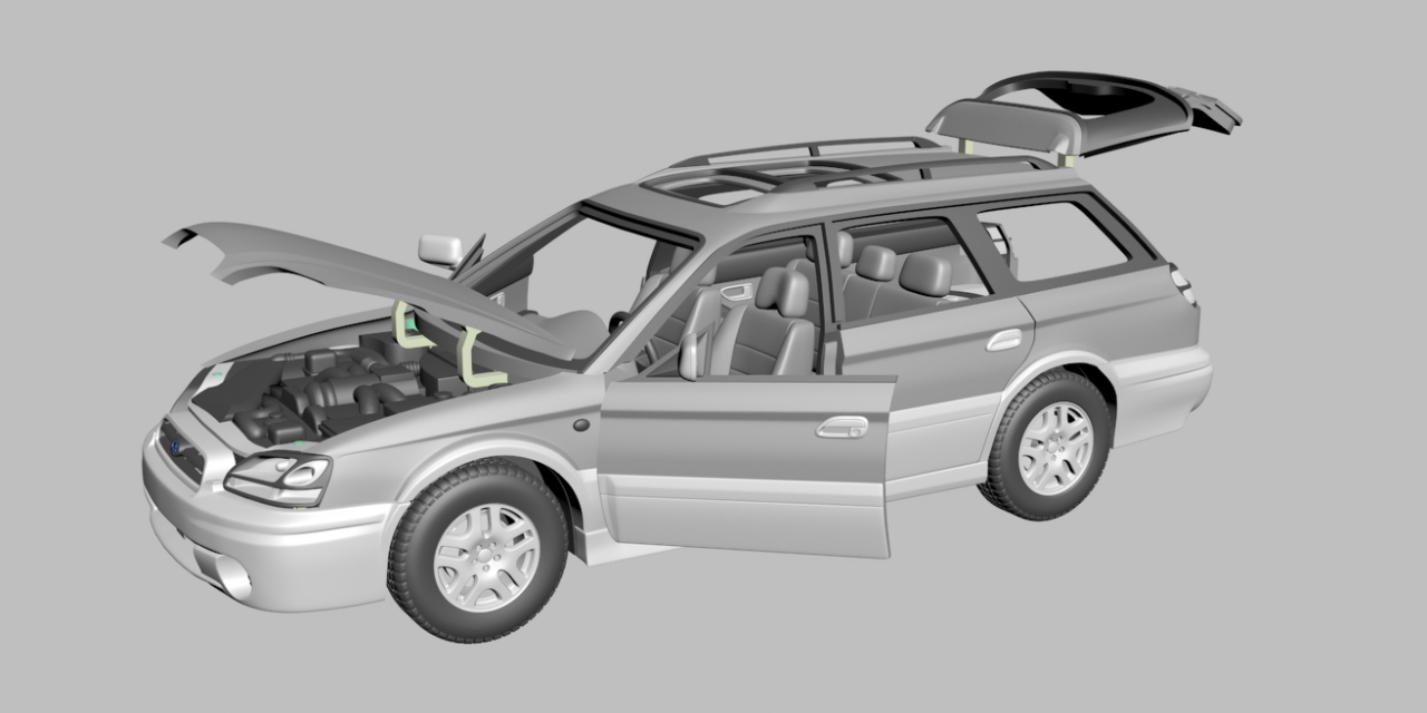 STL file SUBARU OUTBACK B12 WAGON 🎲・3D printer design to download・Cults