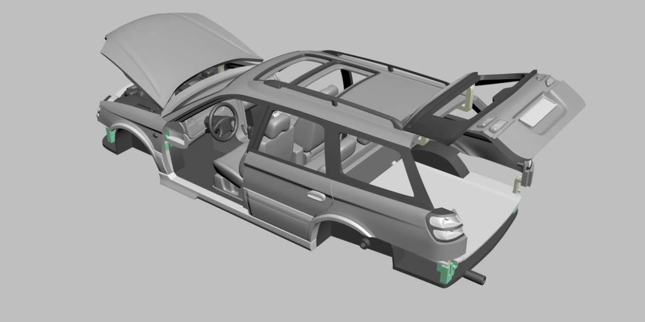 STL file SUBARU OUTBACK B12 WAGON 🎲・3D printer design to download・Cults