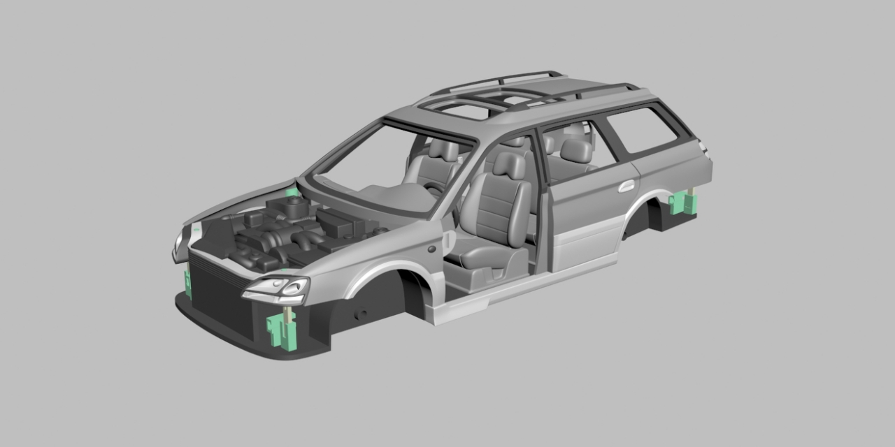 STL file SUBARU OUTBACK B12 WAGON 🎲・3D printer design to download・Cults