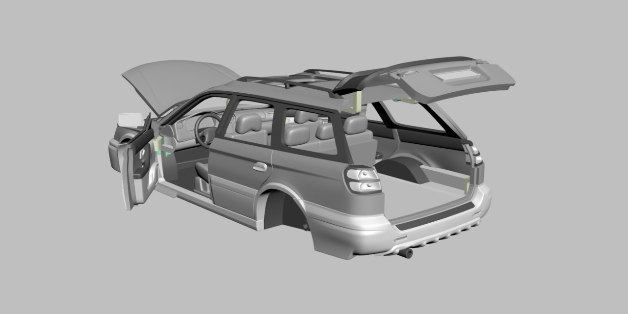 STL file SUBARU OUTBACK B12 WAGON 🎲・3D printer design to download・Cults