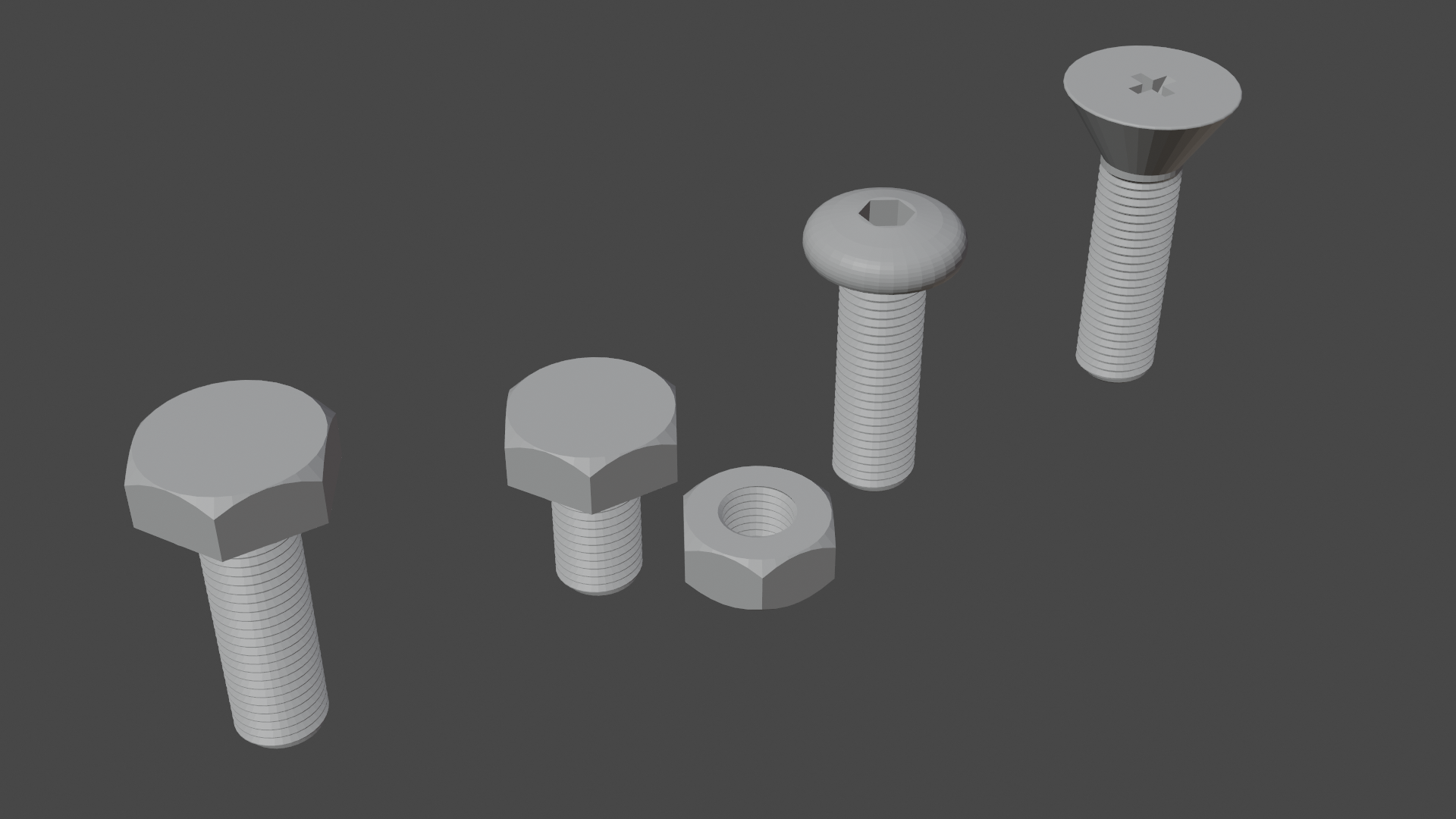 Free STL file Bolts and nut・3D printable object to download・Cults