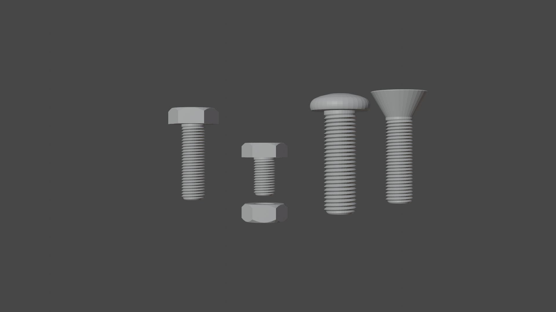 Free STL file Bolts and nut・3D printable object to download・Cults