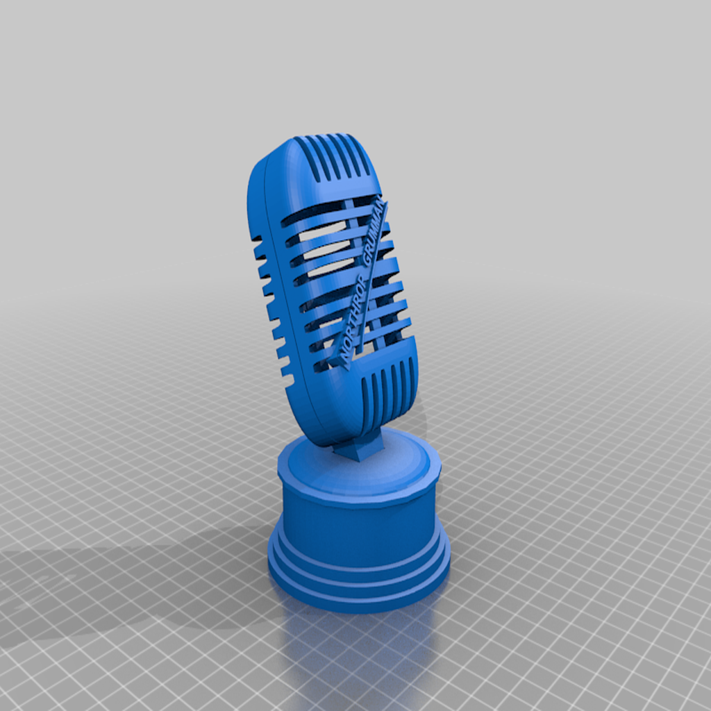 Free STL file Retro Microphone Trophy・3D printing design to download・Cults