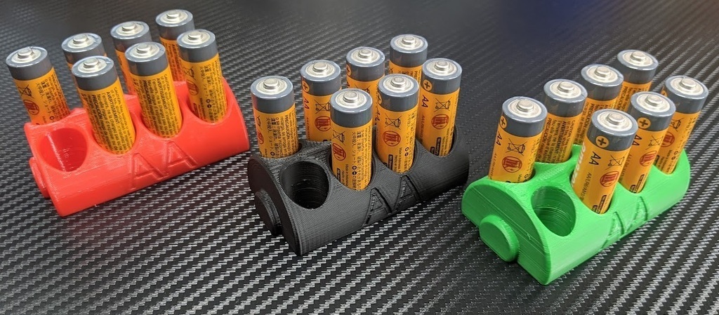 Free STL file Battery Theme Battery Holder・3D printer model to download ...