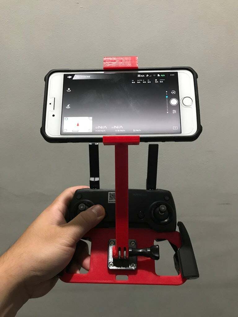 Free STL file DJI Mavic Air Phone Remote Controller Stand/Mount for ...