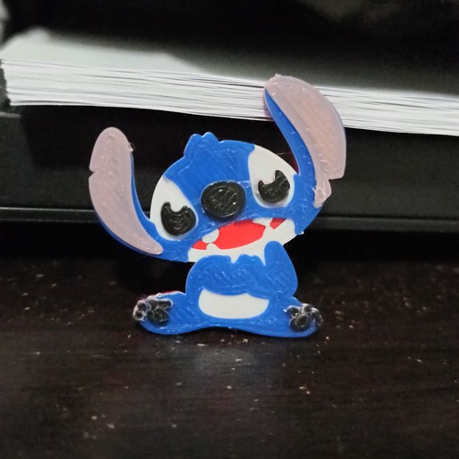 Download STL file Multicolor Stitch Keychain • 3D print design ・ Cults