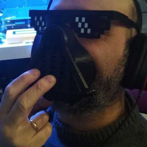 Download free STL file Darth Vader Mask - Covid 19 • 3D print design ...