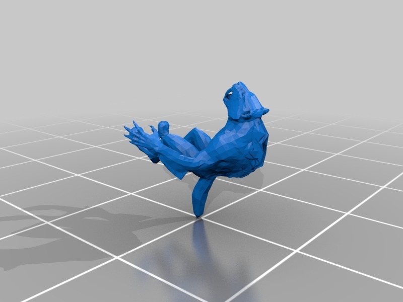 Free 3D file Werecat・Model to download and 3D print・Cults