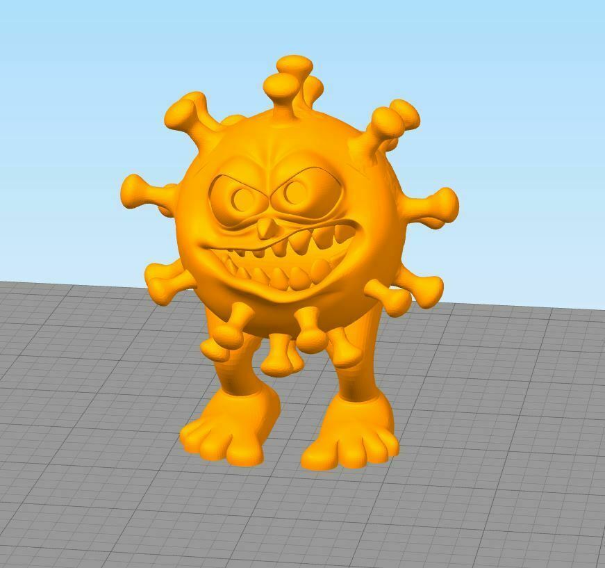 Free 3D file Corona Man・Template to download and 3D print・Cults