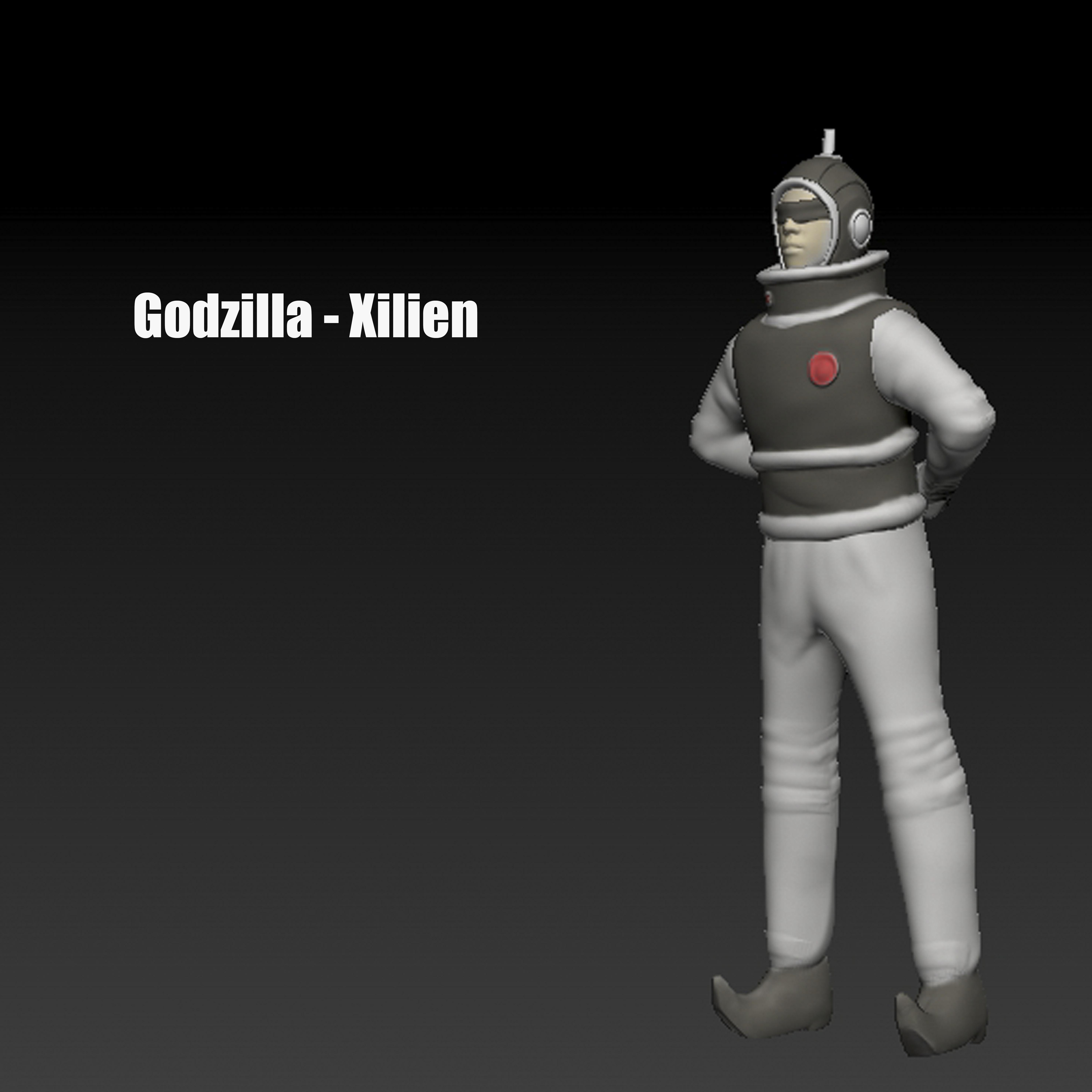 STL file Godzilla - Xilien / Planet X Person 🪐・3D printable model to ...