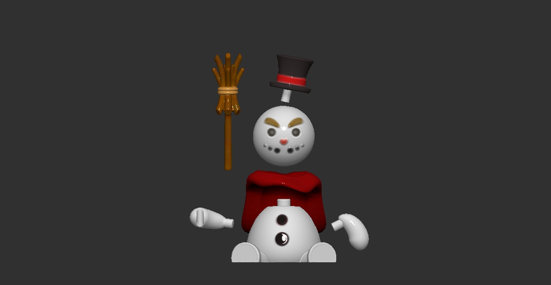 Free STL file Christmas Customizable Desktop Snowman 🎄・3D printing ...