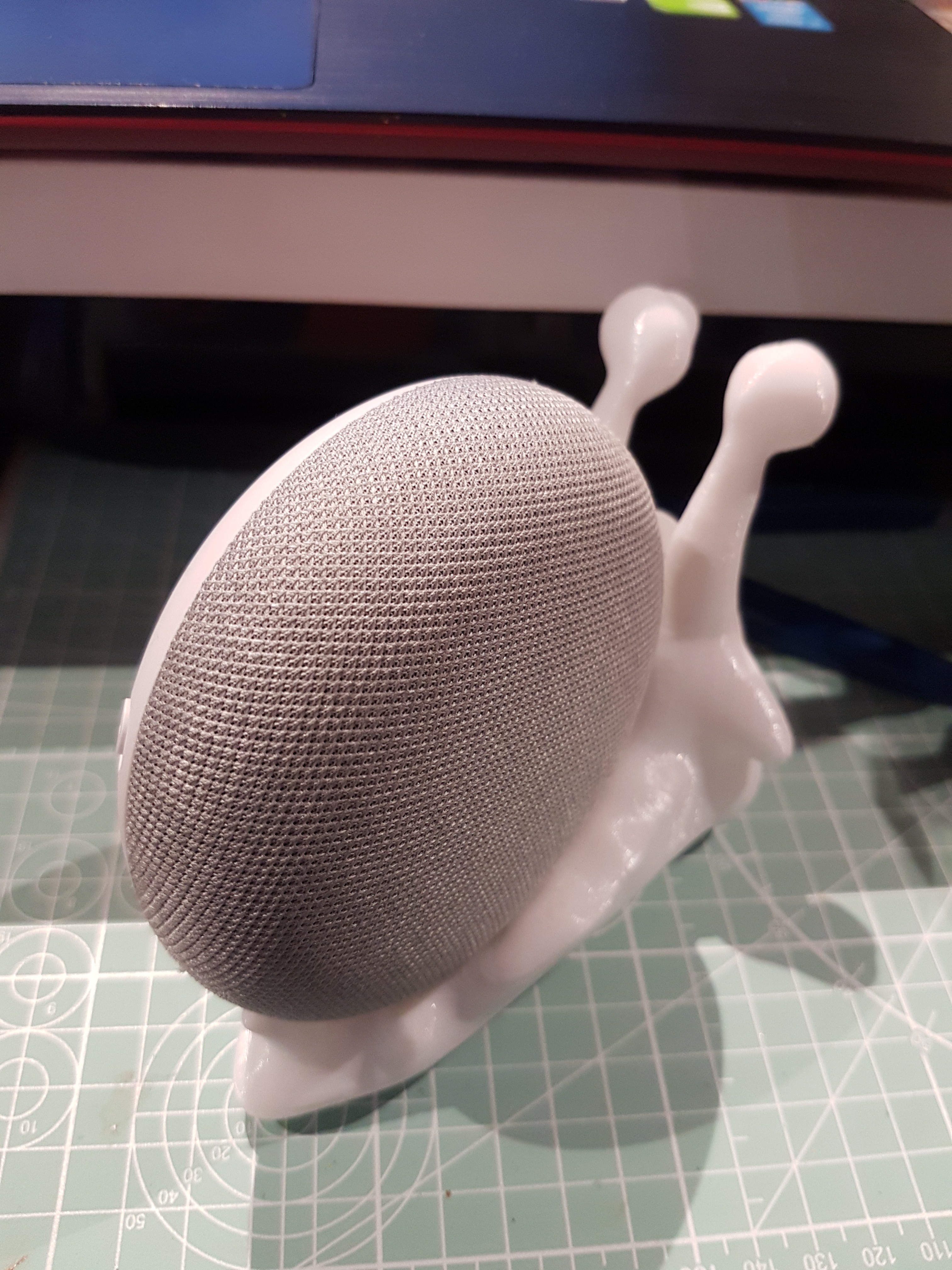 Archivo STL Google Home Mini Snail Dock・Modelo de impresora 3D para ...