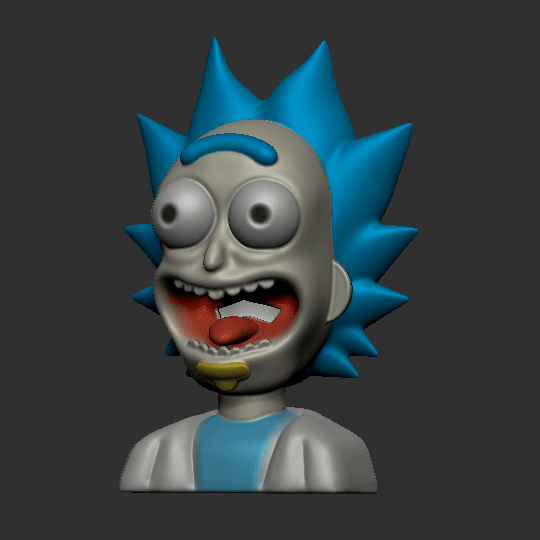 STL file Rick and Morty ( Rick Coin Bank )・3D printable model to ...