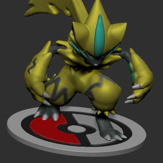 STL file Pokemon Unite - Zeraora 🐉・3D printer model to download・Cults