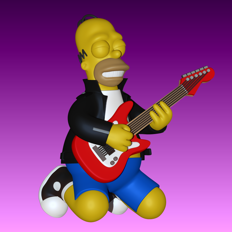 Archivo 3D Homer Rocks - Color Print 🪨・Objeto imprimible en 3D para ...