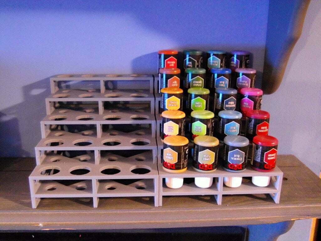 Free STL file Vallejo, Army, Citadel Paint Racks・3D printing template ...