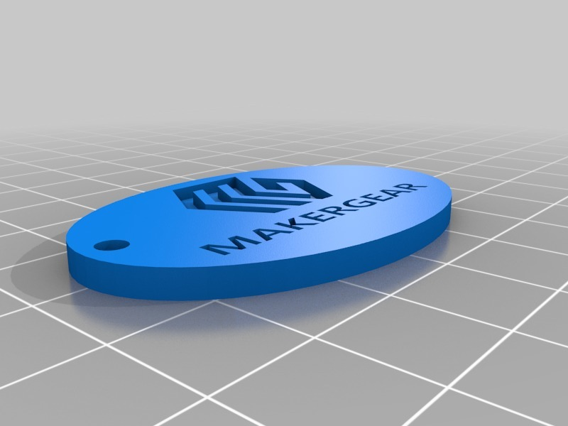 Free STL file MakerGear Key Chain 🔑・3D printer model to download・Cults