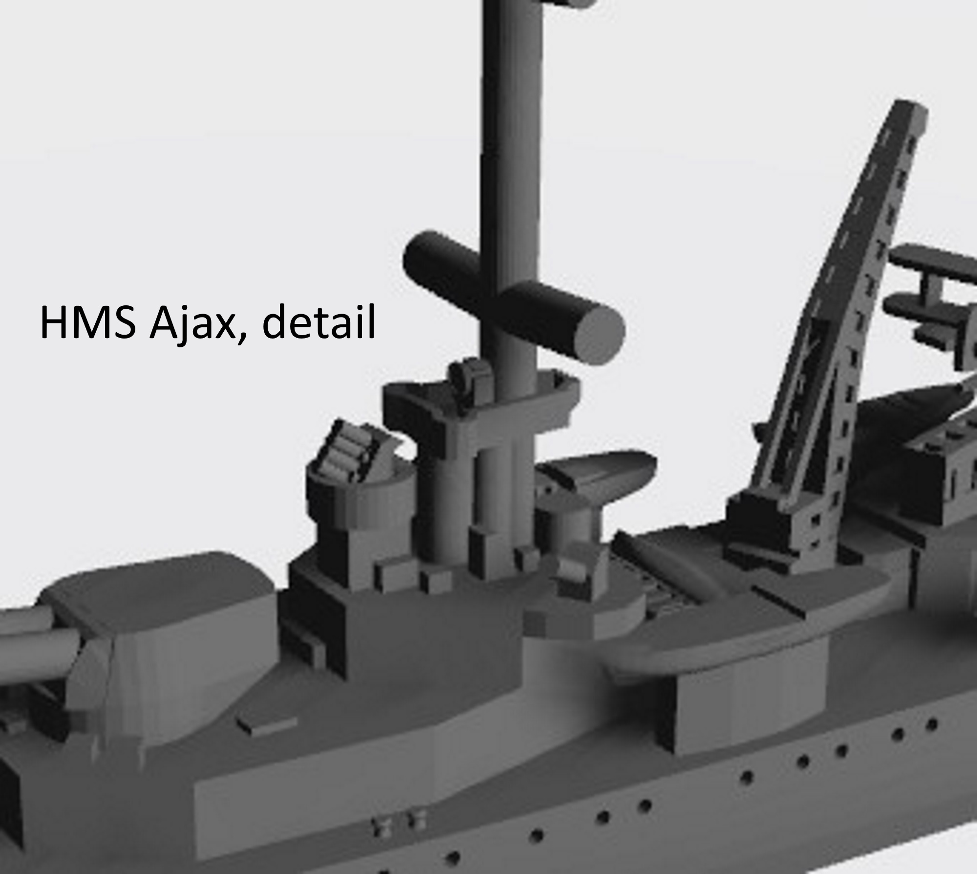 STL file HMS Ajax (1939)・3D printable design to download・Cults