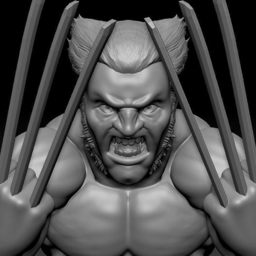 Descargar archivo OBJ Wolverine • Plan para imprimir en 3D ・ Cults