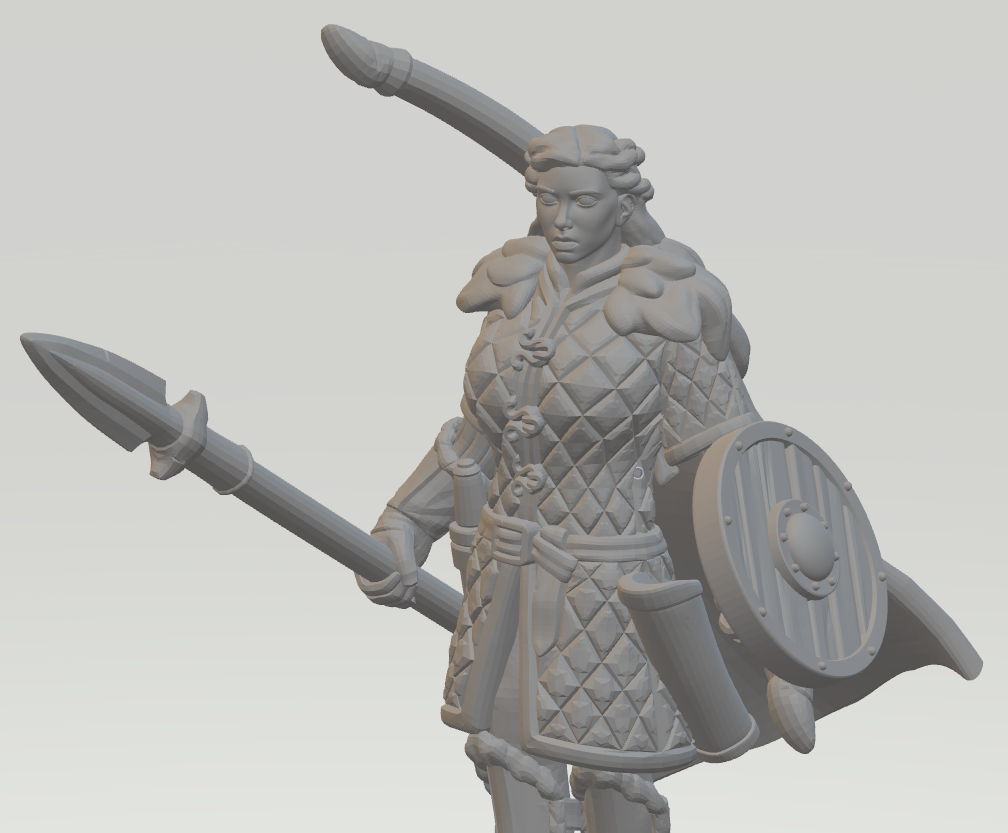 STL file Duongens & Dragons - Miniature Human Druid/Ranger・3D printing ...