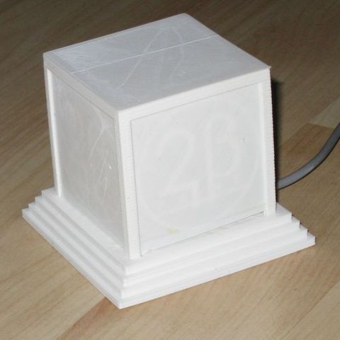 Download free STL file Glowing Logo Cube • 3D print object ・ Cults