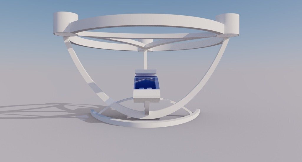 Free STL file Elegant Passenger Drone - Vertical Take-off and Landing ...