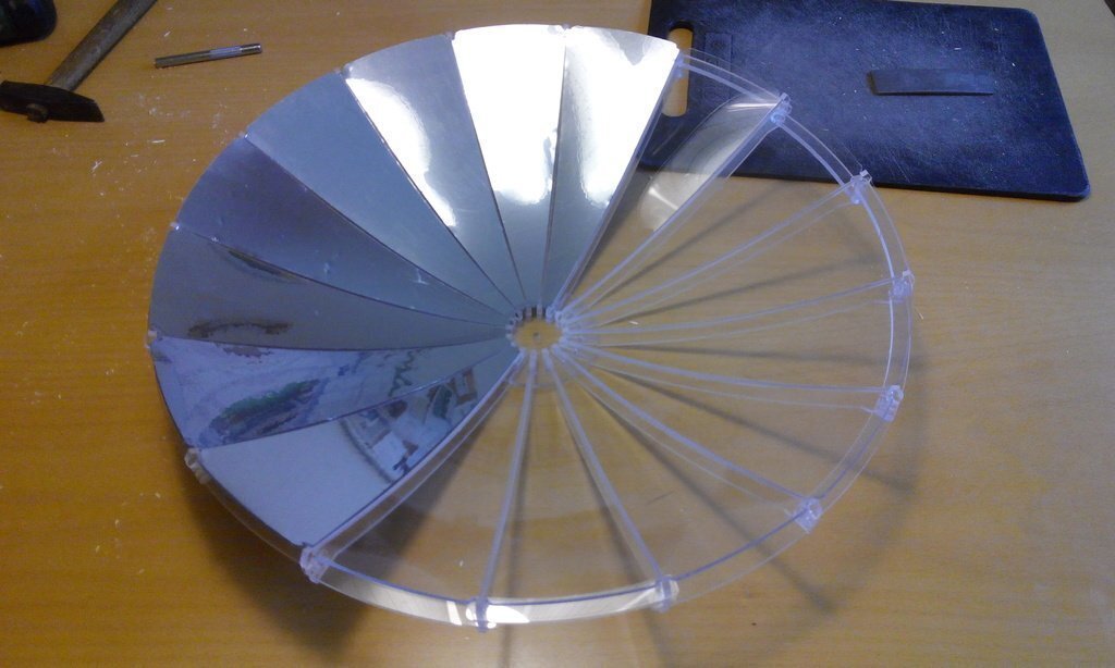 Free STL file Dual parabolic reflector calculator for solar ...