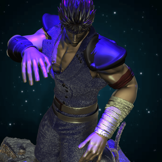 Download 3D printing designs Ken Shiro Fist of the North Star Hokuto No ...