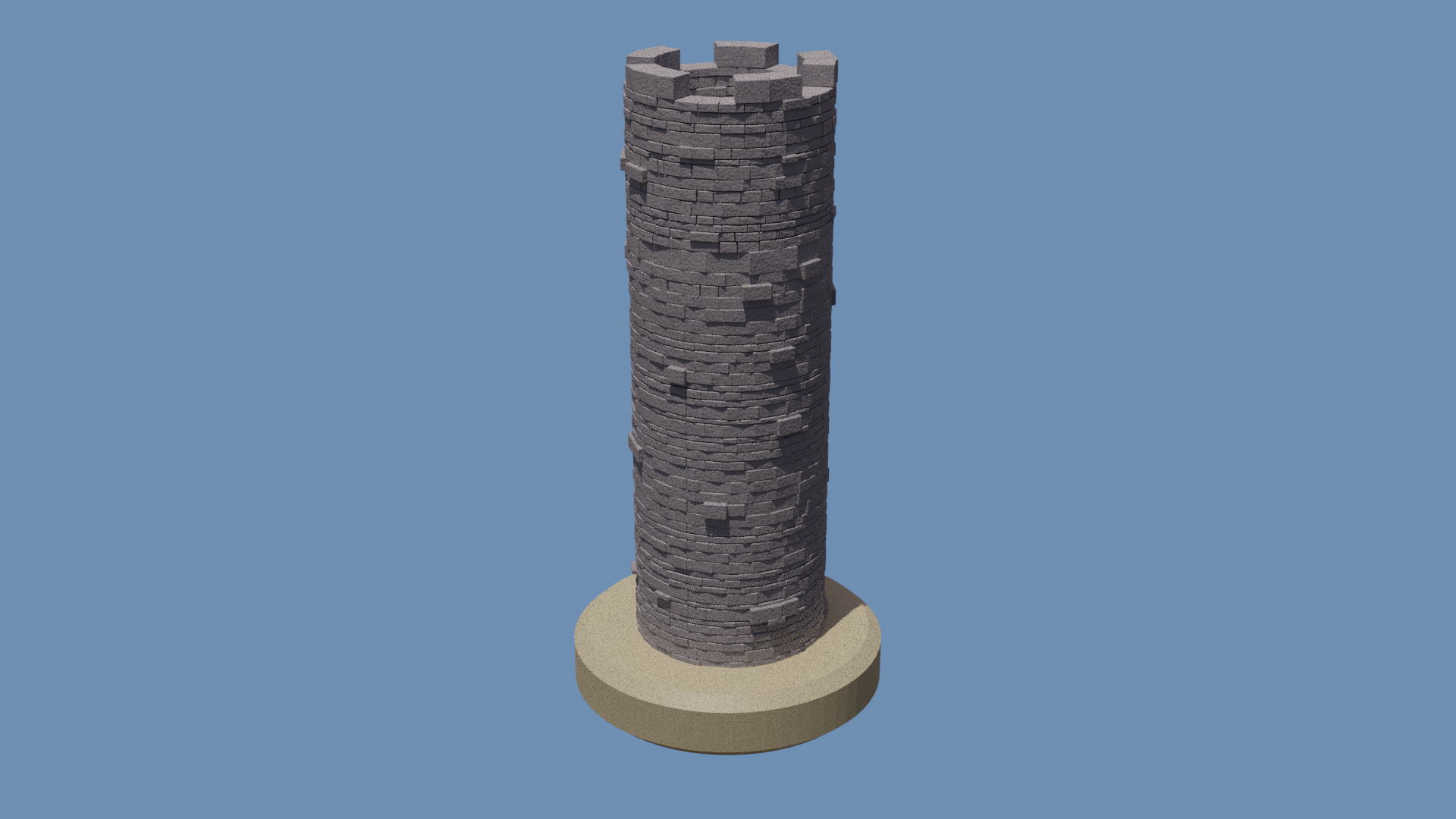 STL file Medieval miniature tower・Template to download and 3D print・Cults