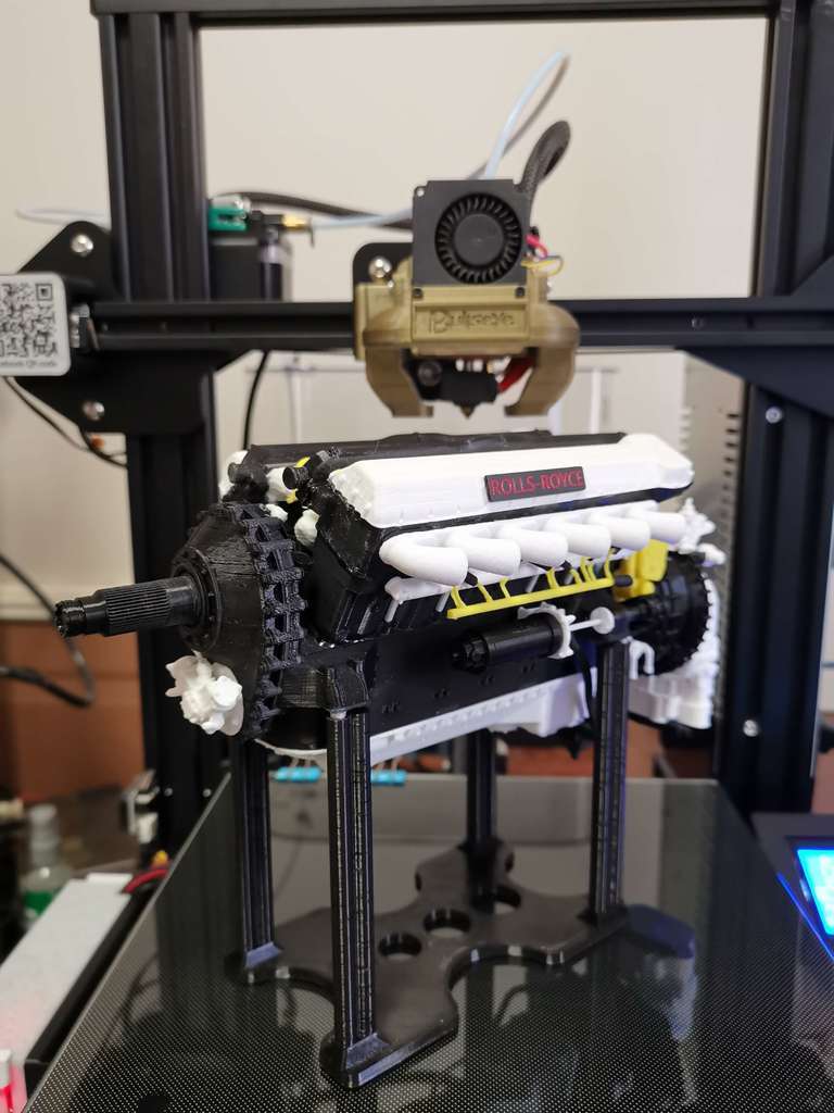 Free STL file RR Merlin V12 Engine・3D printing design to download・Cults