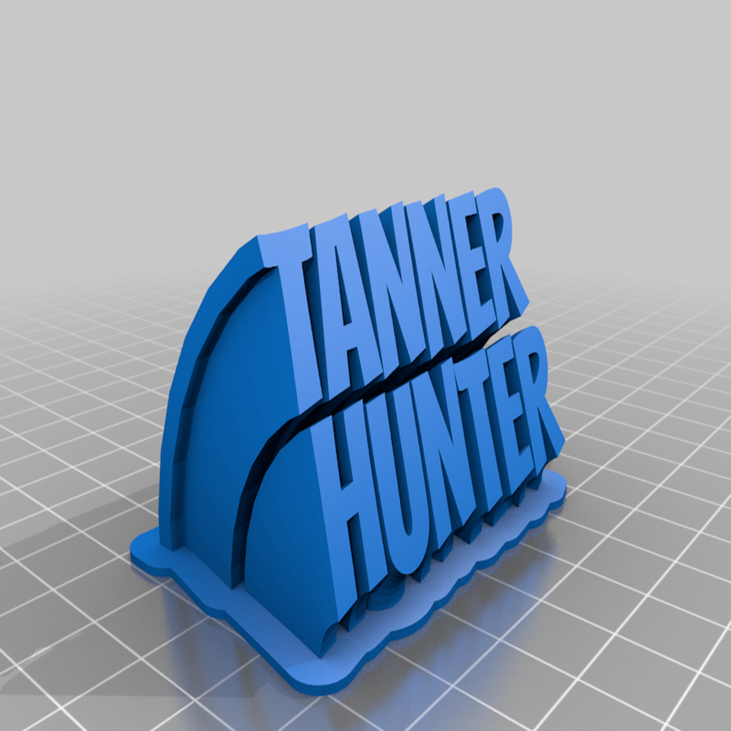 Free 3D file Tanner Sweeping Name・3D printable design to download・Cults