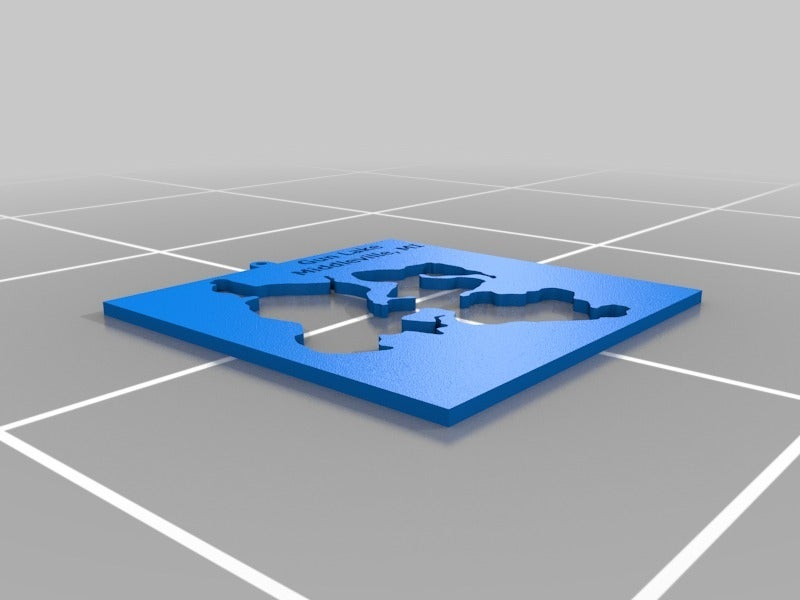 Free STL file Gun Lake, MI Ornament 🔫・3D printable model to download・Cults