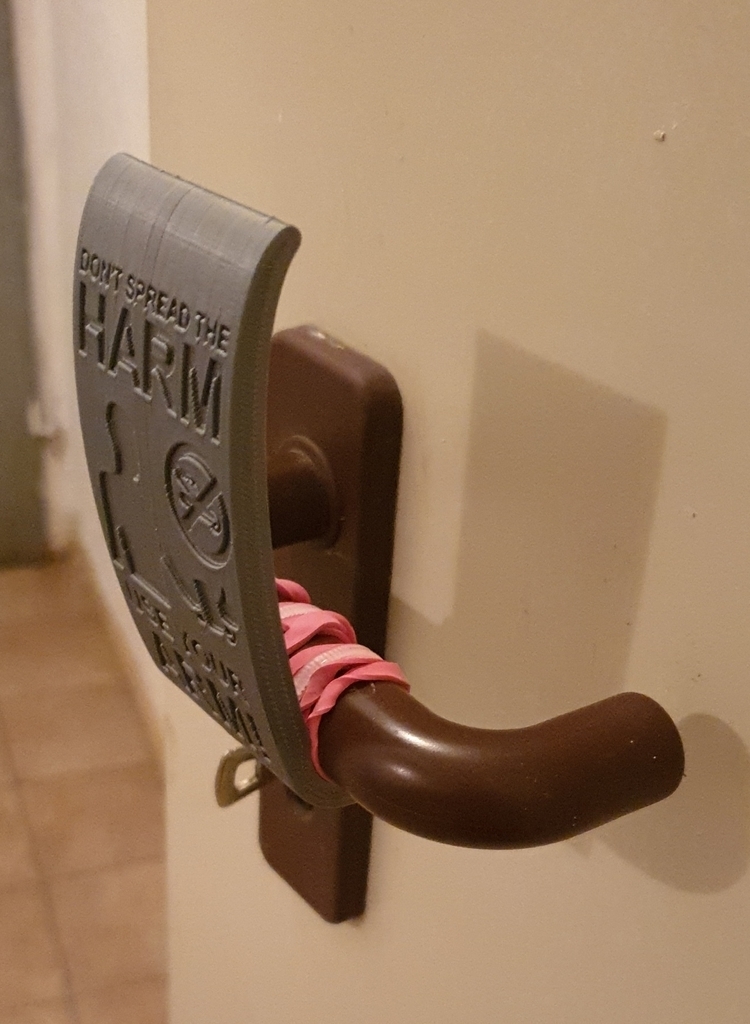 Free 3D file Universal Hands Free Door Opener (Handle Adapter) - no ...