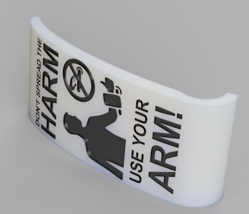 Free 3D file Universal Hands Free Door Opener (Handle Adapter) - no ...