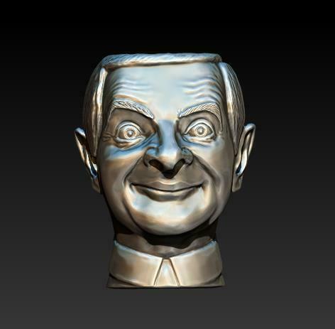 STL file mr. Bean (pots)・3D print design to download・Cults