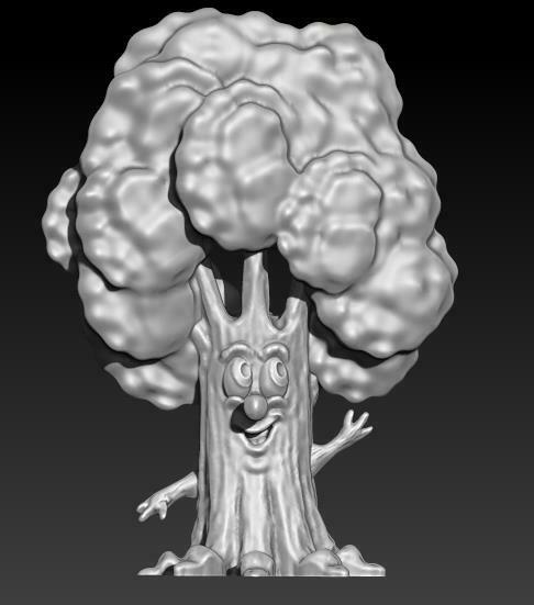 Файл STL CARTOON TREE 2・Модель для загрузки и 3D печати・Cults